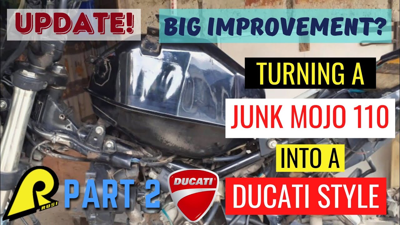 Turning a Junk Rusi Mojo 110 into a Ducati Style | Part 2 - YouTube