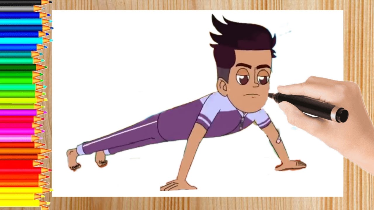 chikoo easy drawing / How to draw chikoo bunty cartoon / Chiku bunty ...