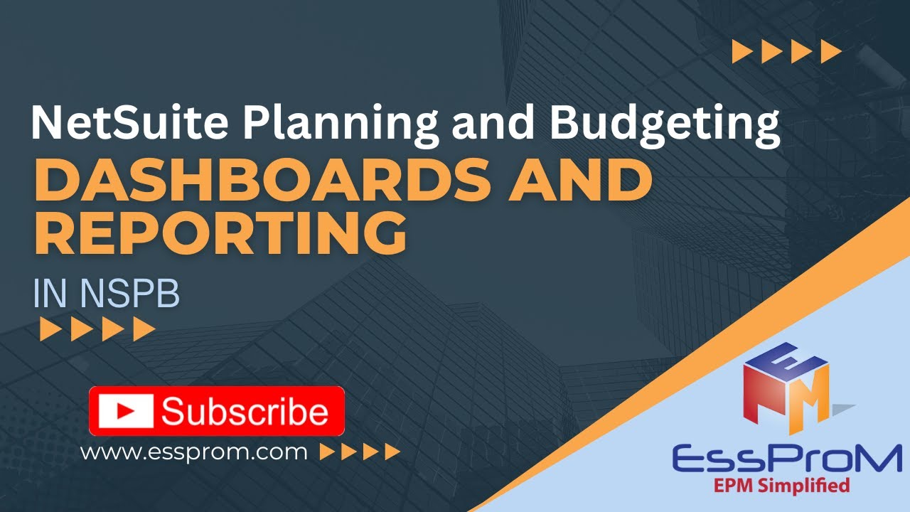 NetSuite Planning and Budgeting | Dashboards and Reporting in NSPB ...