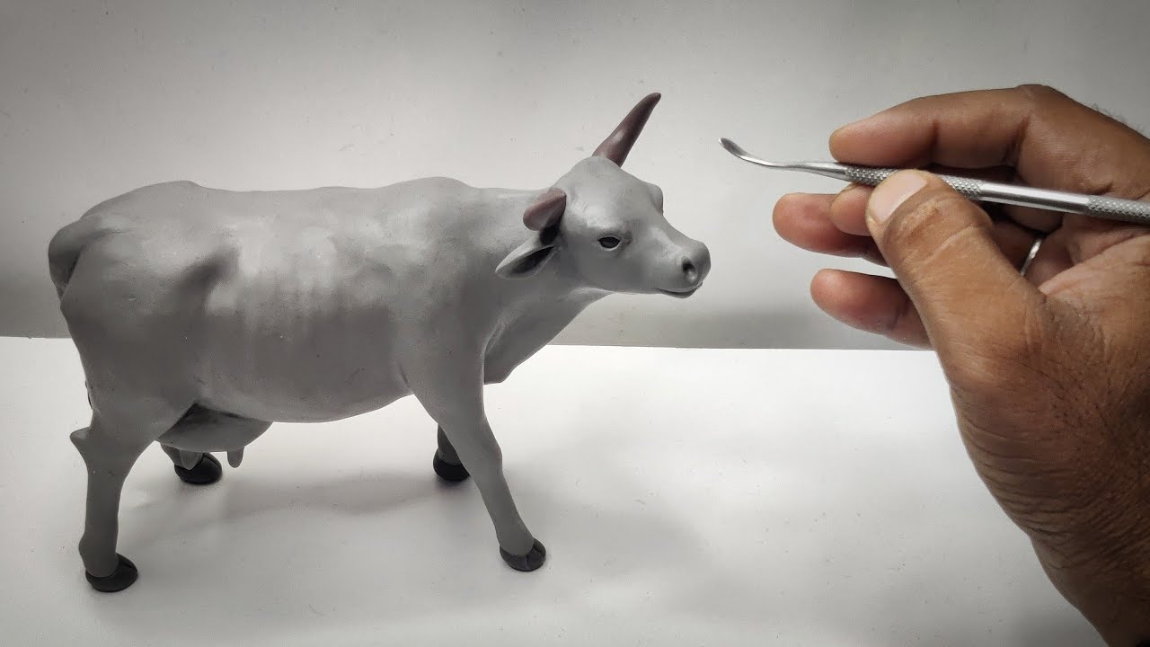 Clay sculpting: How To Make A Cow Out Of Clay Step By Step : Polymer ...