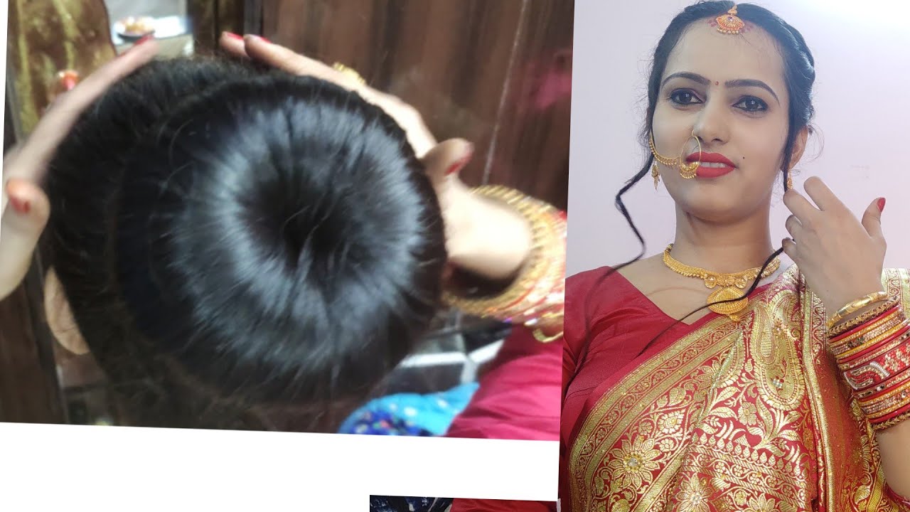 bridal juda kaise bnaye? bridal juda hairstyle in 5 minutes/ easy juda ...