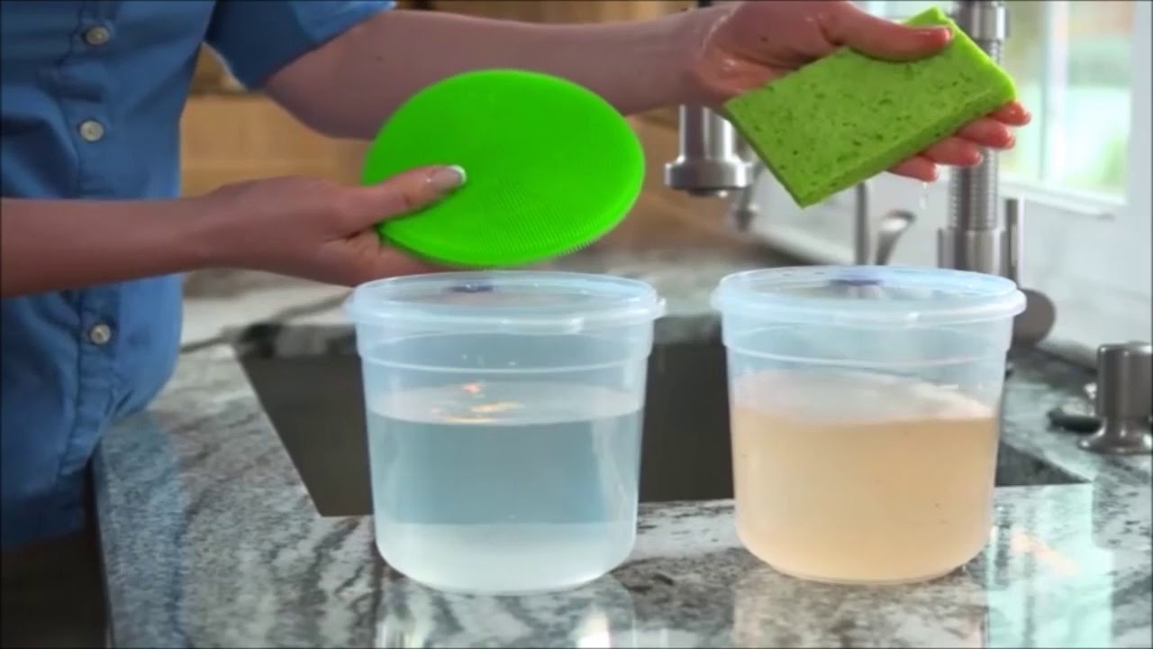 Magic Sponge - Silicone Dish Washing Sponge - YouTube