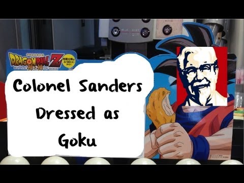 Goku Cosplay at KFC in Japan - YouTube