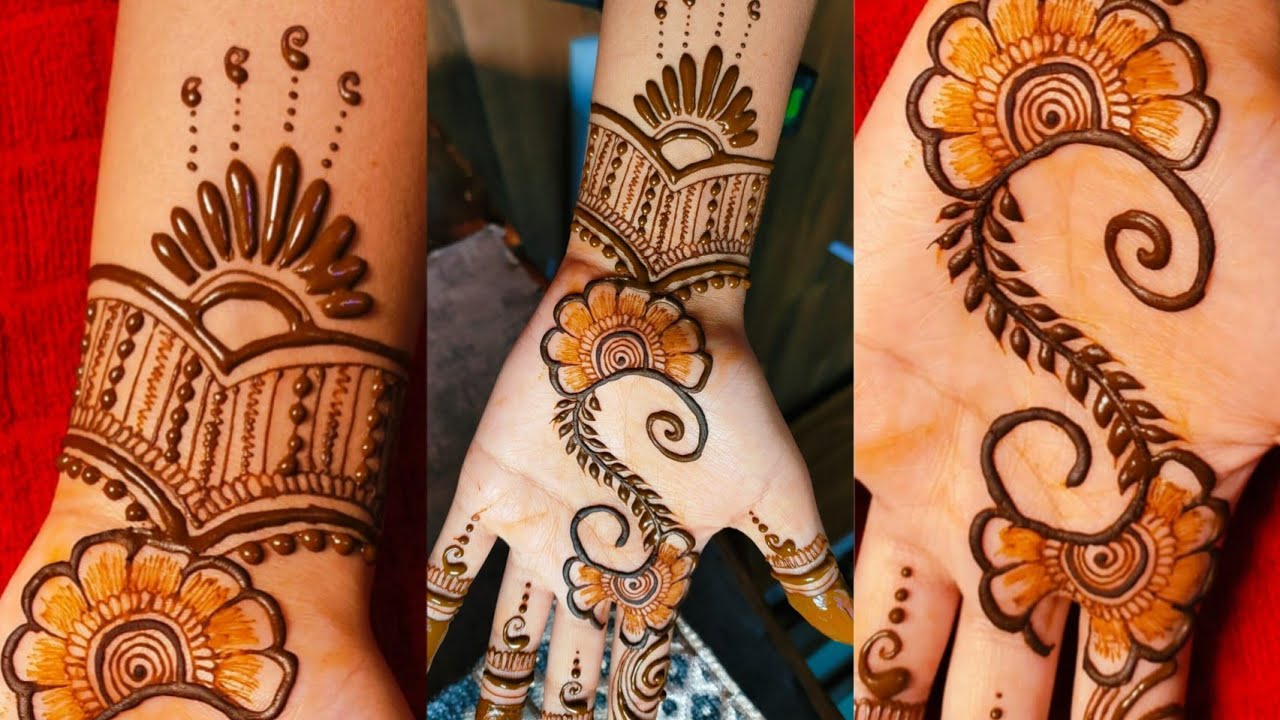 S Letter Mehndi Design || Mehndi Design Trick || Easy Mehndi Design ...
