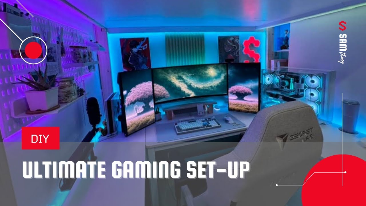 DIY Loft Bed Gaming PC Set Up - YouTube