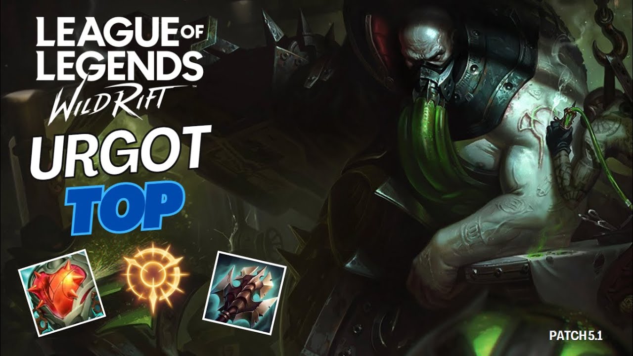 URGOT TOP - RANKED PLATINA #urgot #top #wildrift - YouTube
