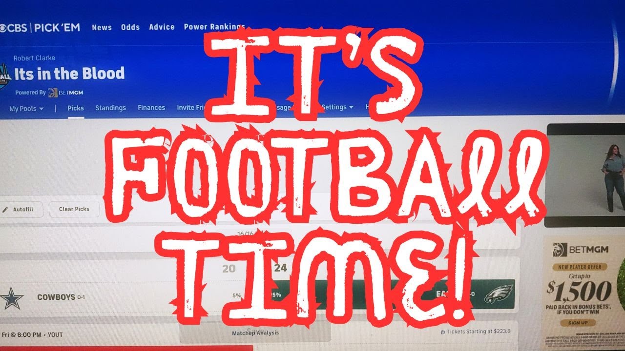 FOOTBALL is BACK! and SO is IT'S IN THE BLOOD's Pick-Em Football Pool ...