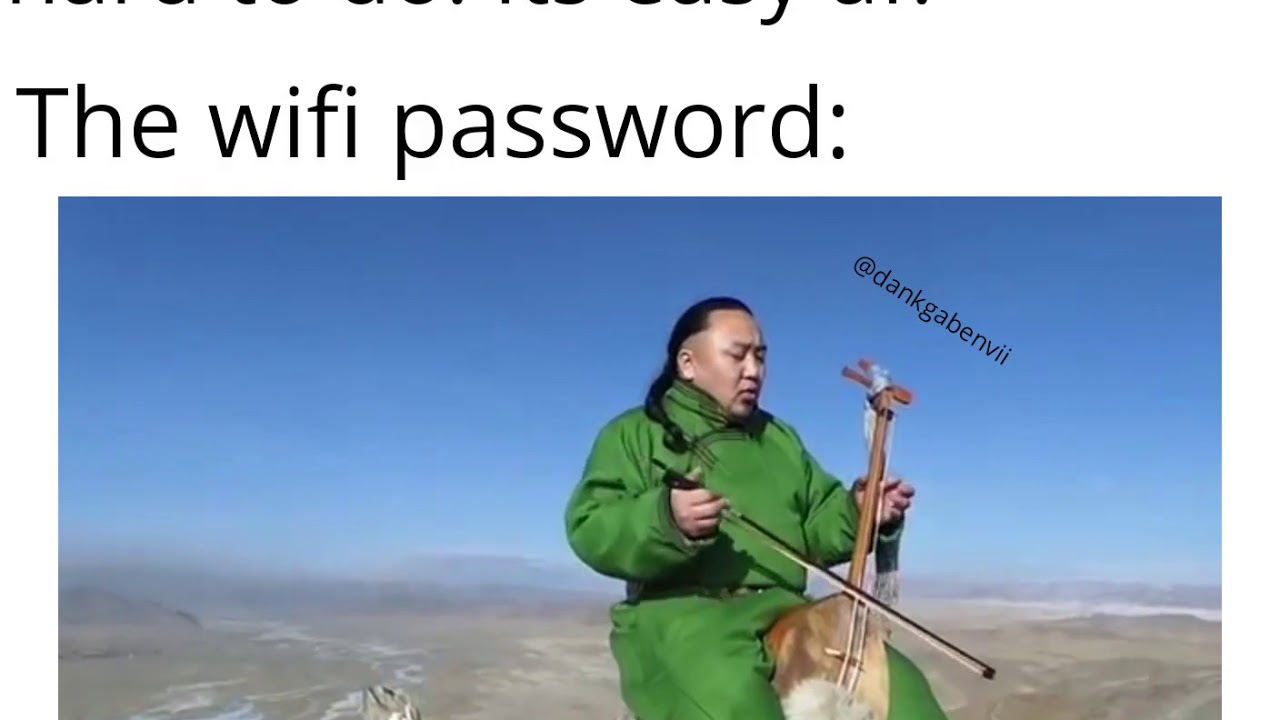 Wifi password dank meme nibba - YouTube