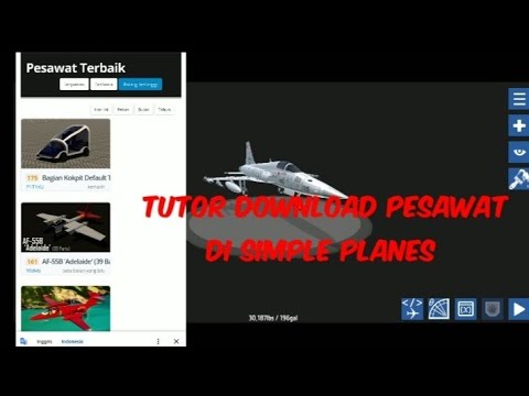 TUTOR MENDOWNLOAD PESAWAT DI GAME SIMPLE PLANES - YouTube