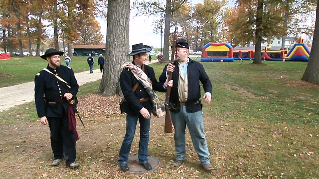 Celina Mayor Jeff Hazel shoots Enflield gun - YouTube