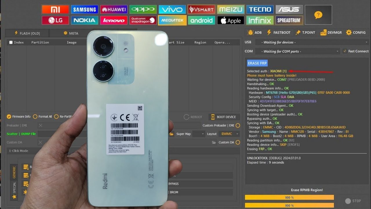 Redmi 13C gale Erase frp - YouTube