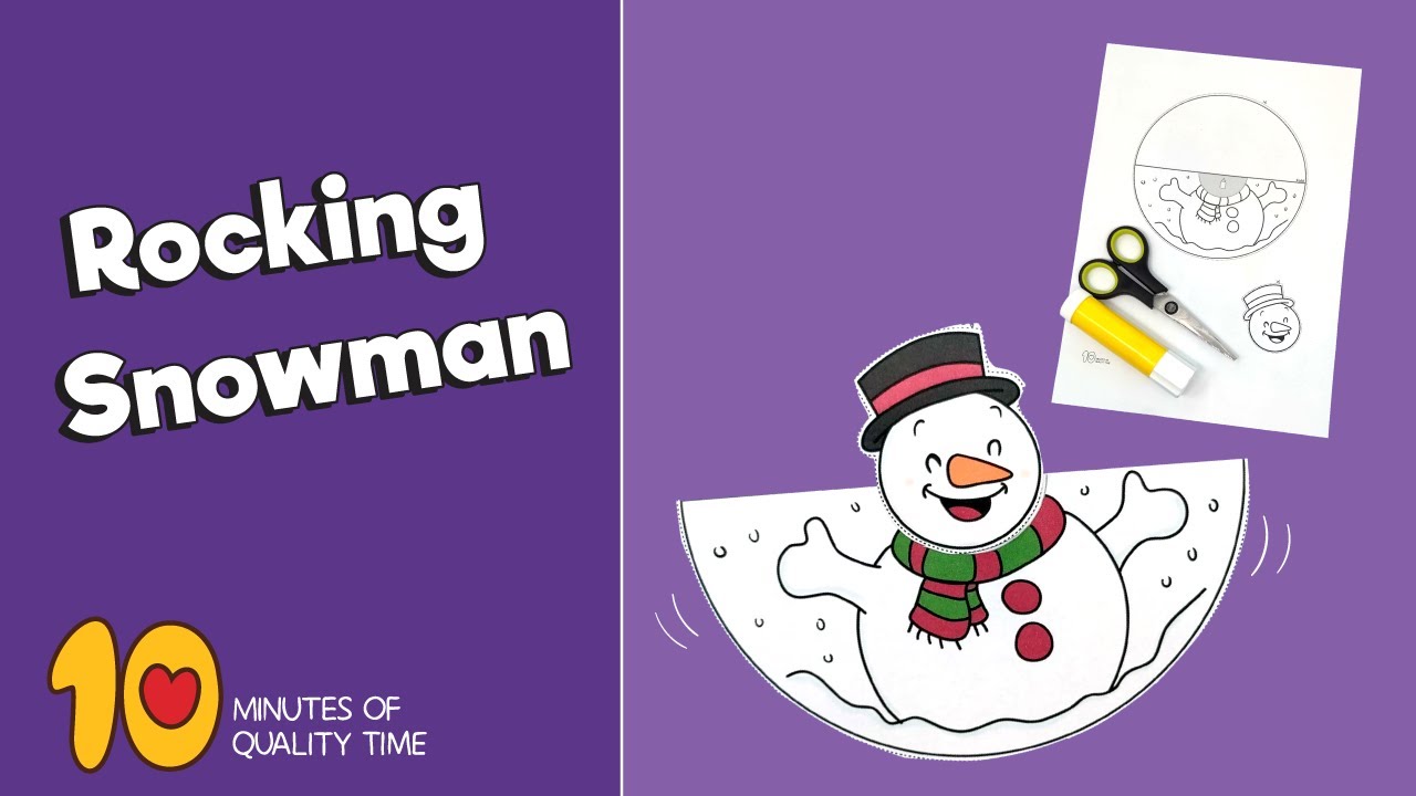 Rocking Snowman Craft - YouTube