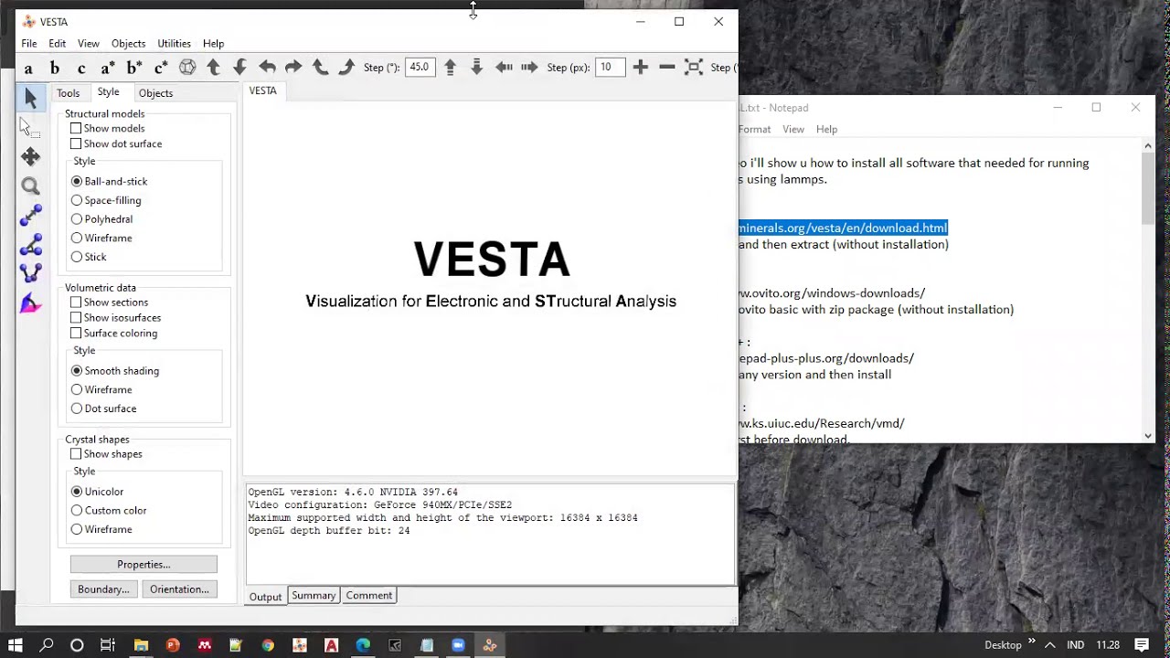Tutorials Install Lammps and supporting software (Vmd Tools,Notepad++ ...