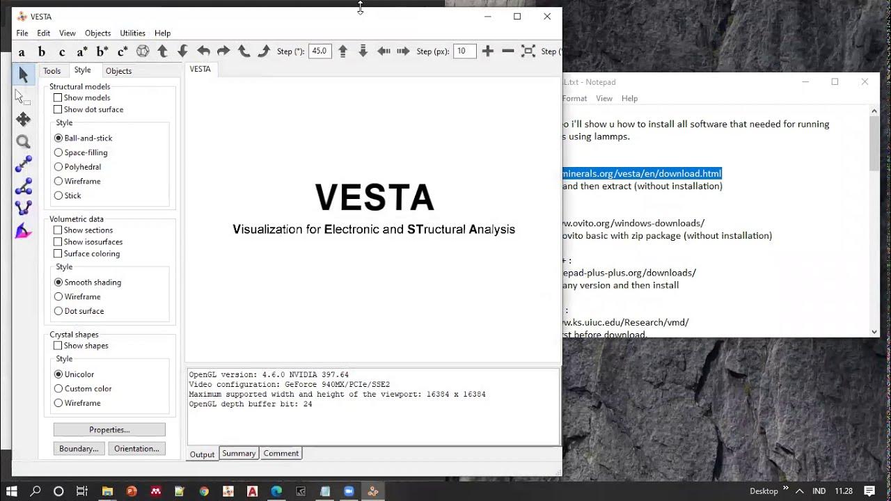 Tutorials Install Lammps and supporting software (Vmd Tools,Notepad++ ...