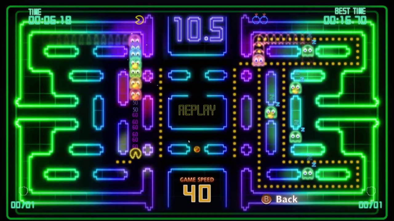 Pacman CE DX Championship II short 6 in 00:16.45 PB - YouTube