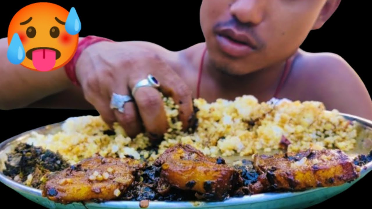 Black pork curry pork belly Asmr eating pork belly Asmr eating pork || village cooking YT - YouTube