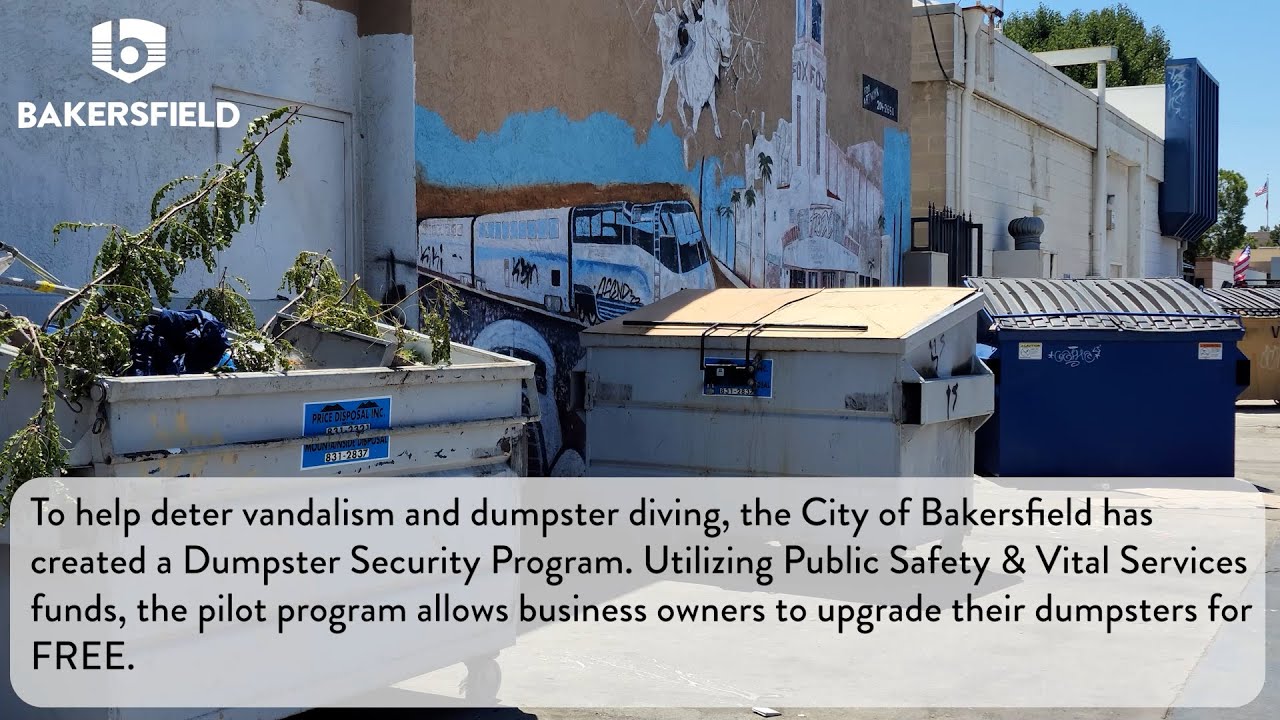 Economic & Community Development - Dumpster Security Program - YouTube