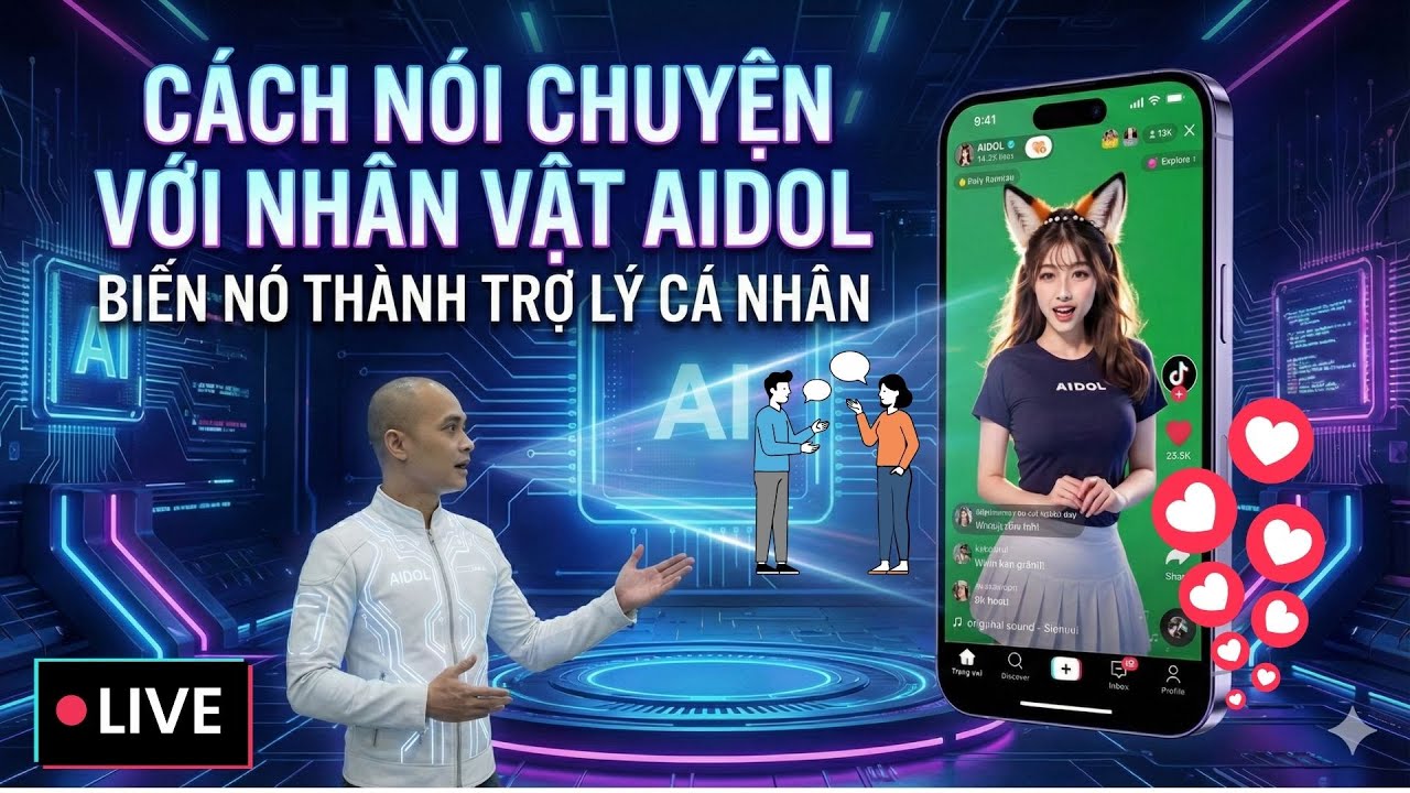 Cách nói chuyện với nhân vật AI ( aidol ) trong live stream hoặc biến ...