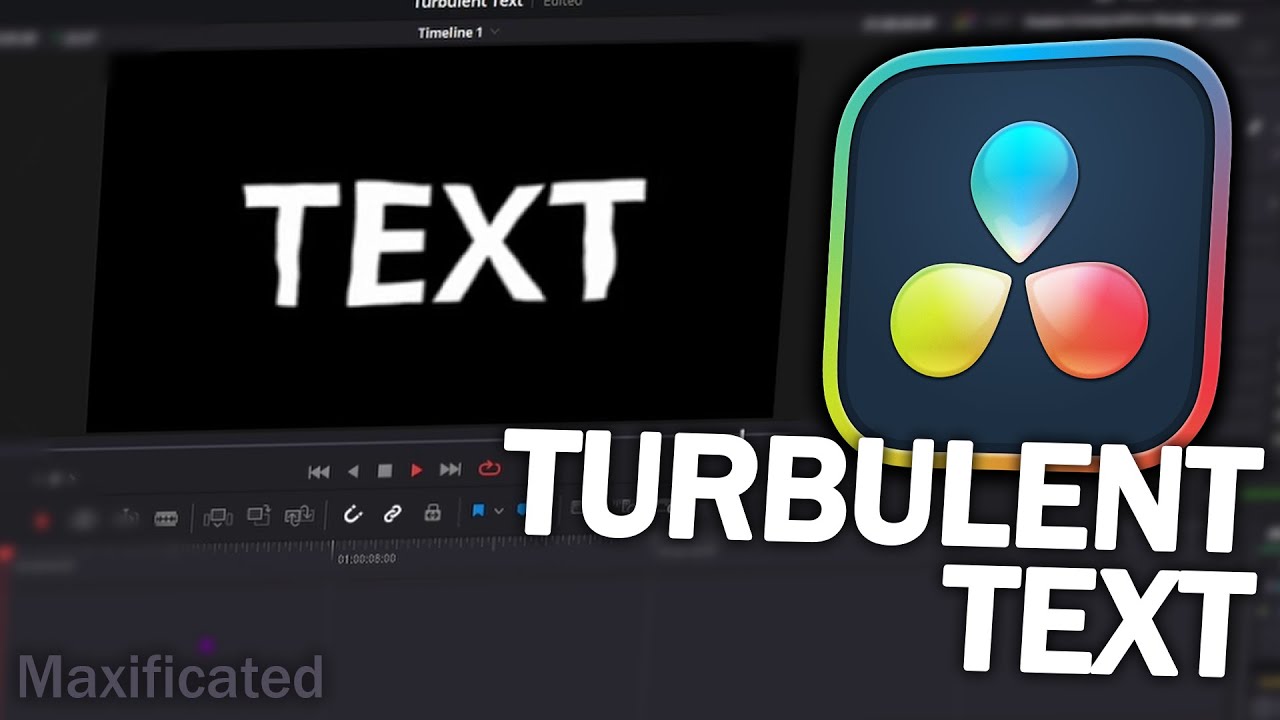 How To Create Turbulent Text | Davinci Resolve Tutorial #2 - YouTube