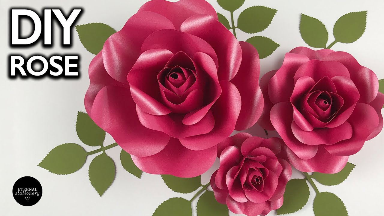 Realistic Rose Tutorial you have to try! DIY Paper Flower Tutorial ...