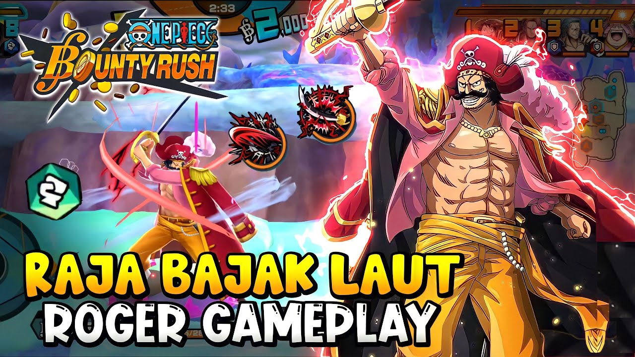 GOL D ROGER RAJA GAMEPLAY !! PAK KUMIS BENTROKIN SEMUA ORANG EZ || ONE ...