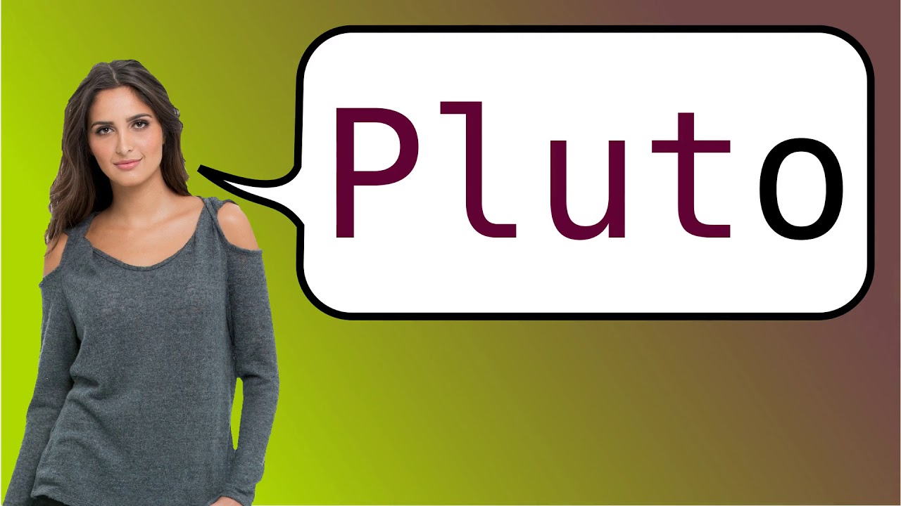 How to say 'Pluto' in French? - YouTube