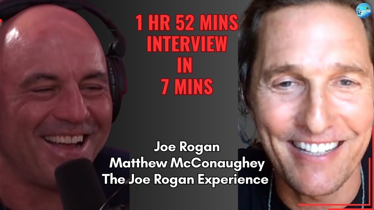 Save Time! | Joe Rogan and Matthew McConaughey. The Joe Rogan ...