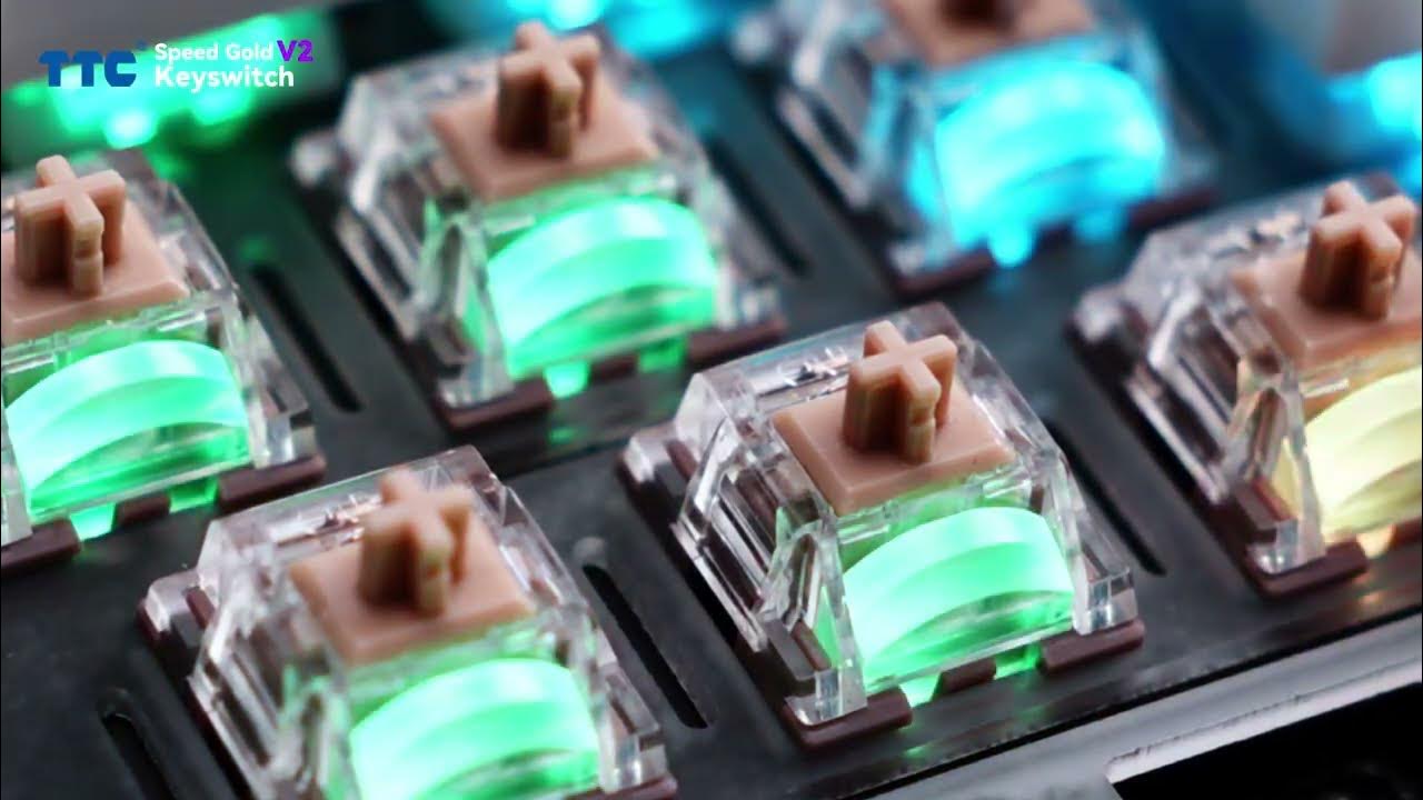 Speed gold KeySwitch V2 ，TTC‘s first edition of HIFI KeySwitch - YouTube
