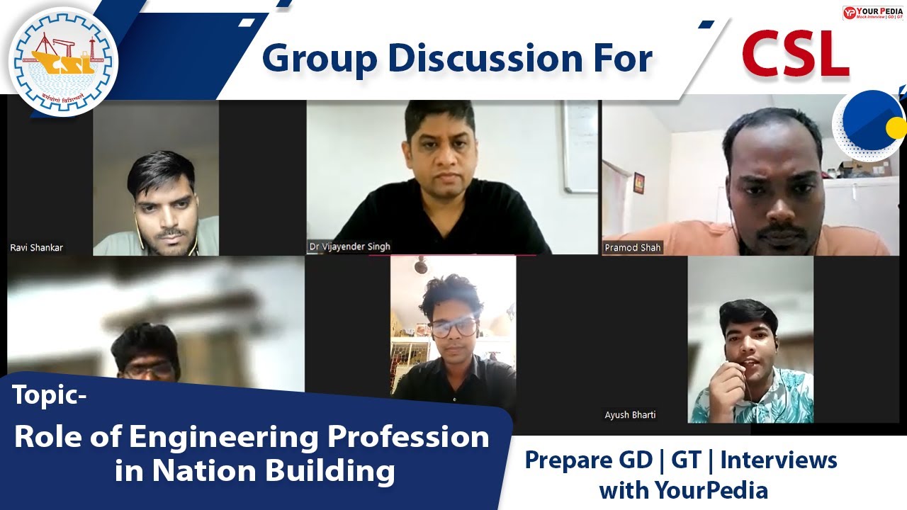 GD Role of Engineering Profession in Nation Building | CSL | Start GD ...