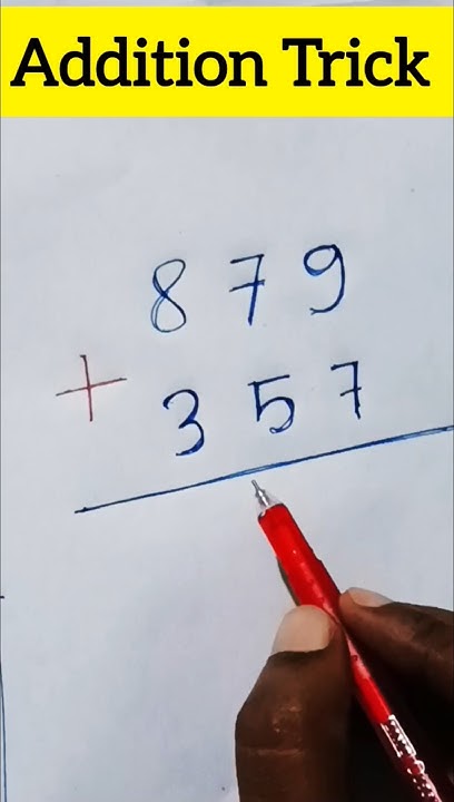Addition | math tricks #shorts - YouTube