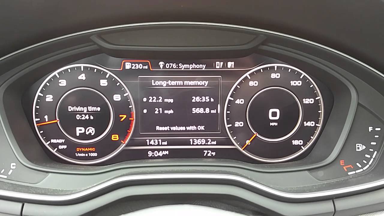 Audi Virtual Cockpit - 2017 B9 Audi A4 - YouTube