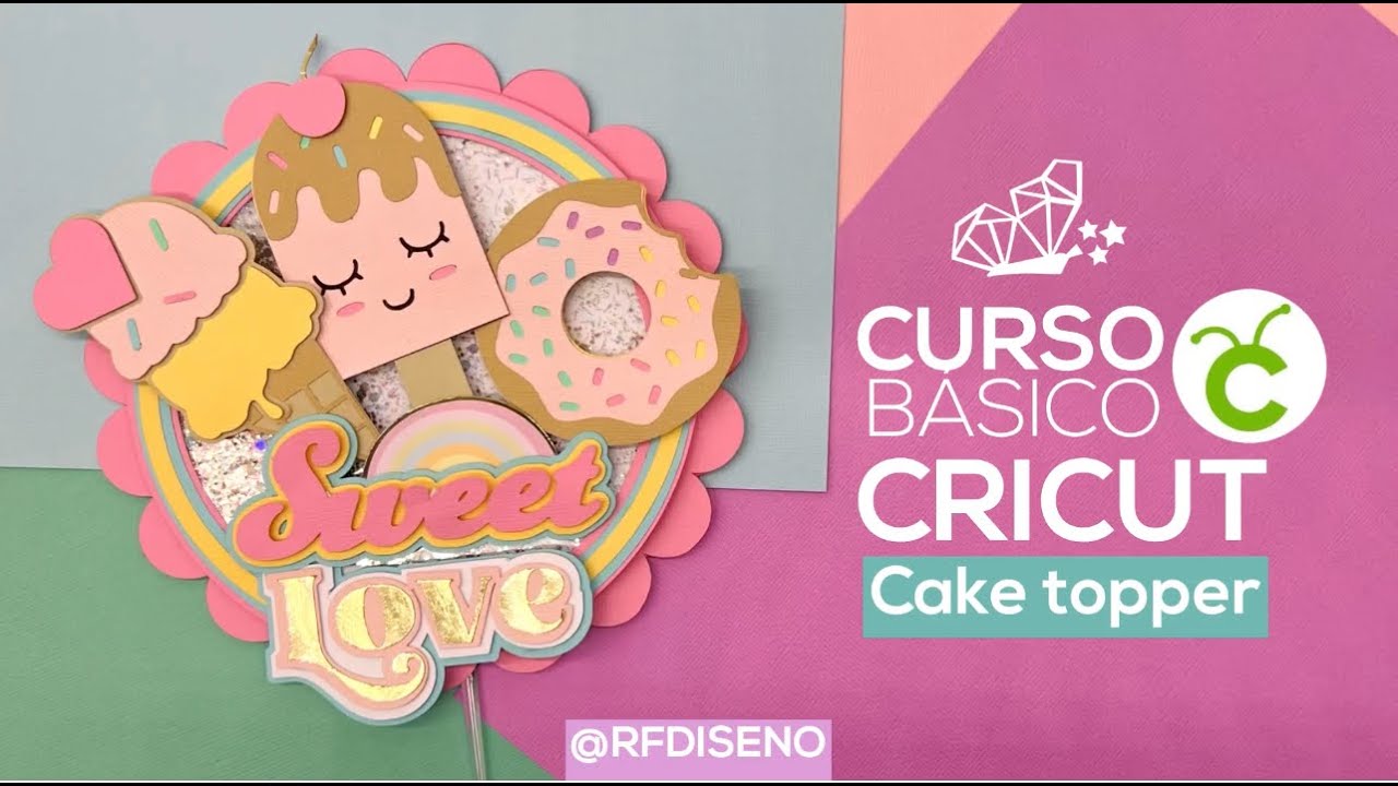 Como armar un Cake topper - Curso Básico Cricut Design Space by ...