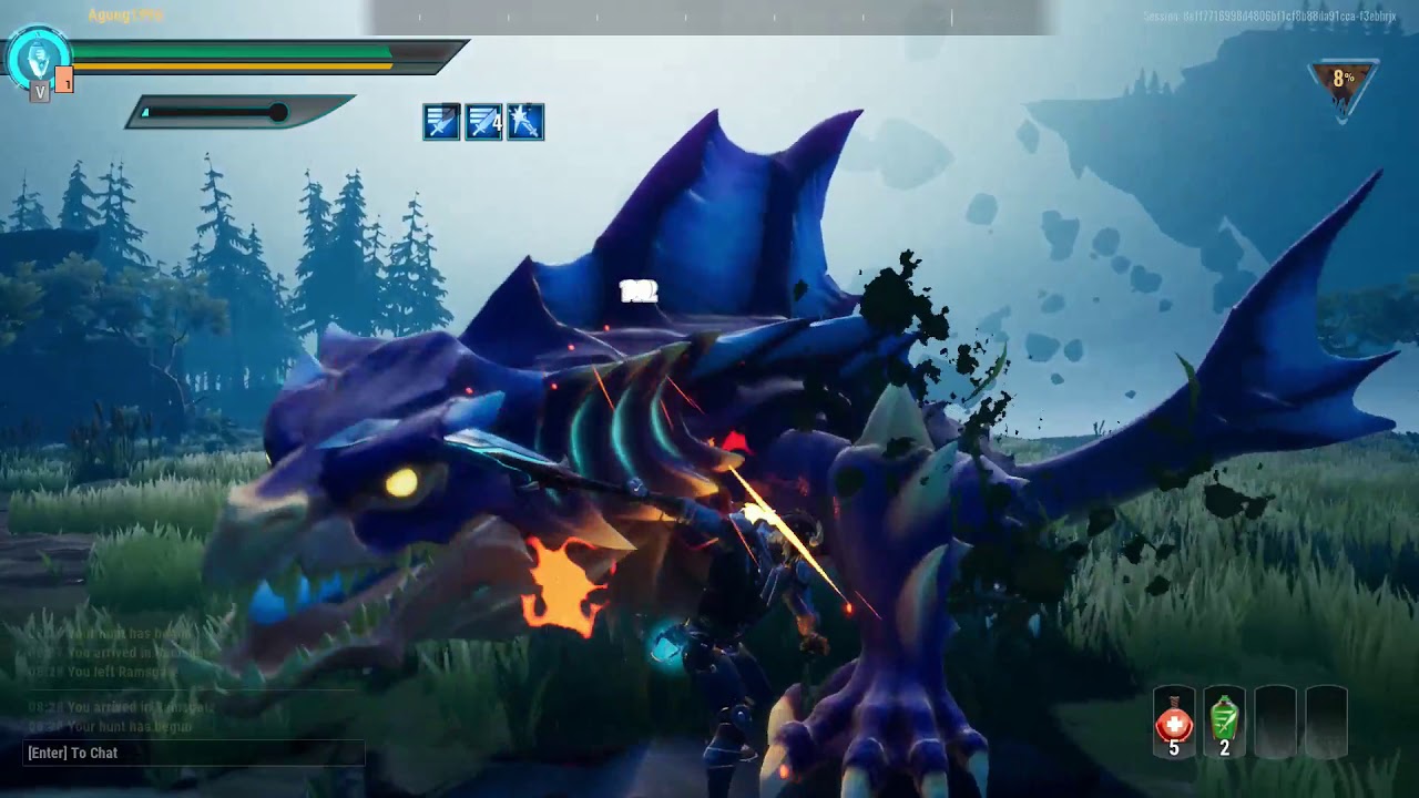 Gameplay - Dauntless Online - Kill Lesser Drask(1080p) - YouTube