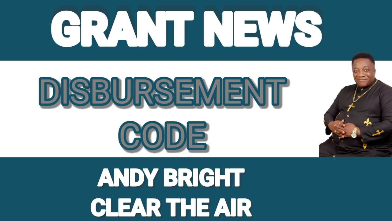 DISBURSEMENT CODE: ANDY BRIGHT CLEAR THE AIR - YouTube