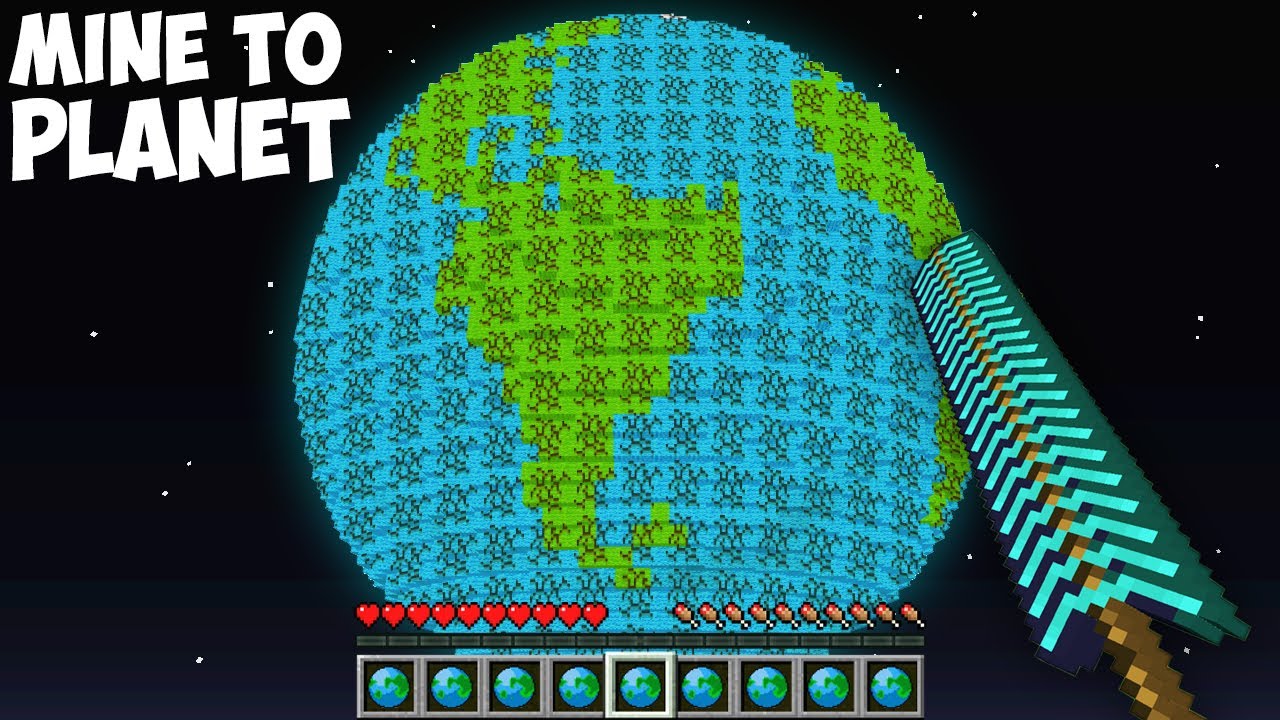 How to MINE BIGGEST PLANET AT THE SAME TIME in Minecraft ? BEST WAY ...