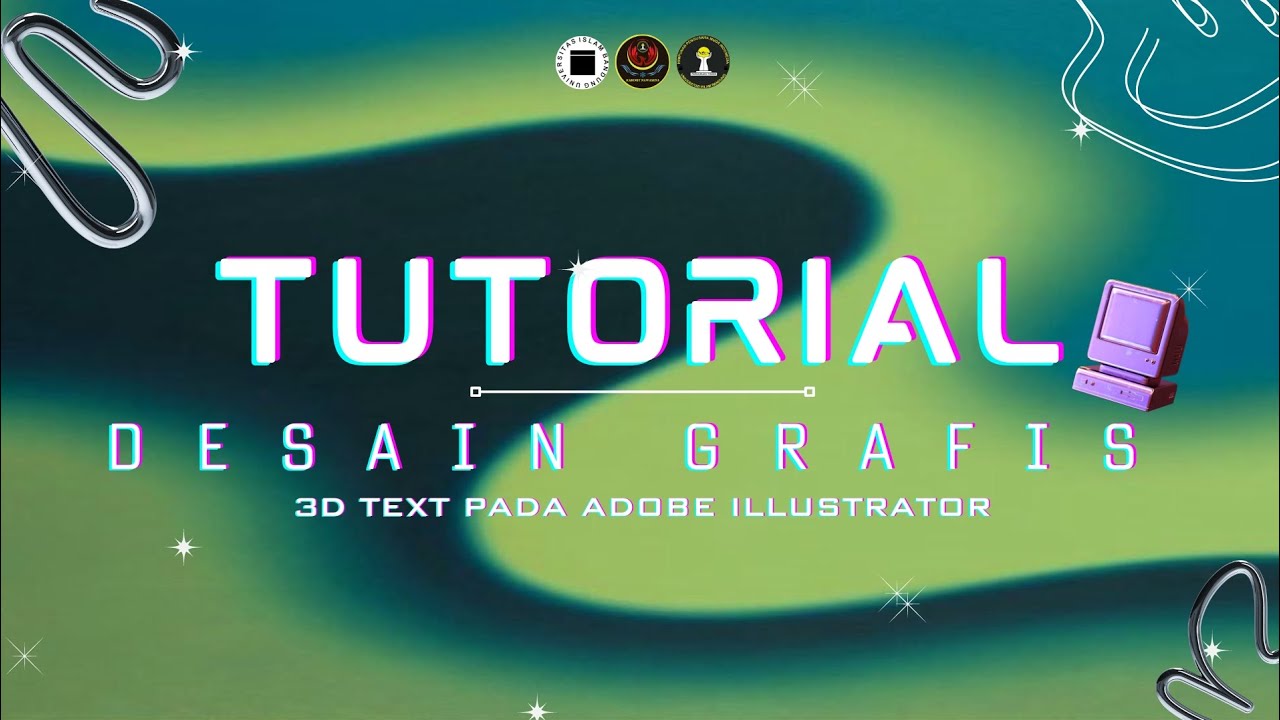 [TUTORIAL DESAIN GRAFIS 3D TEXT PADA ADOBE ILLUSTRATOR] - YouTube