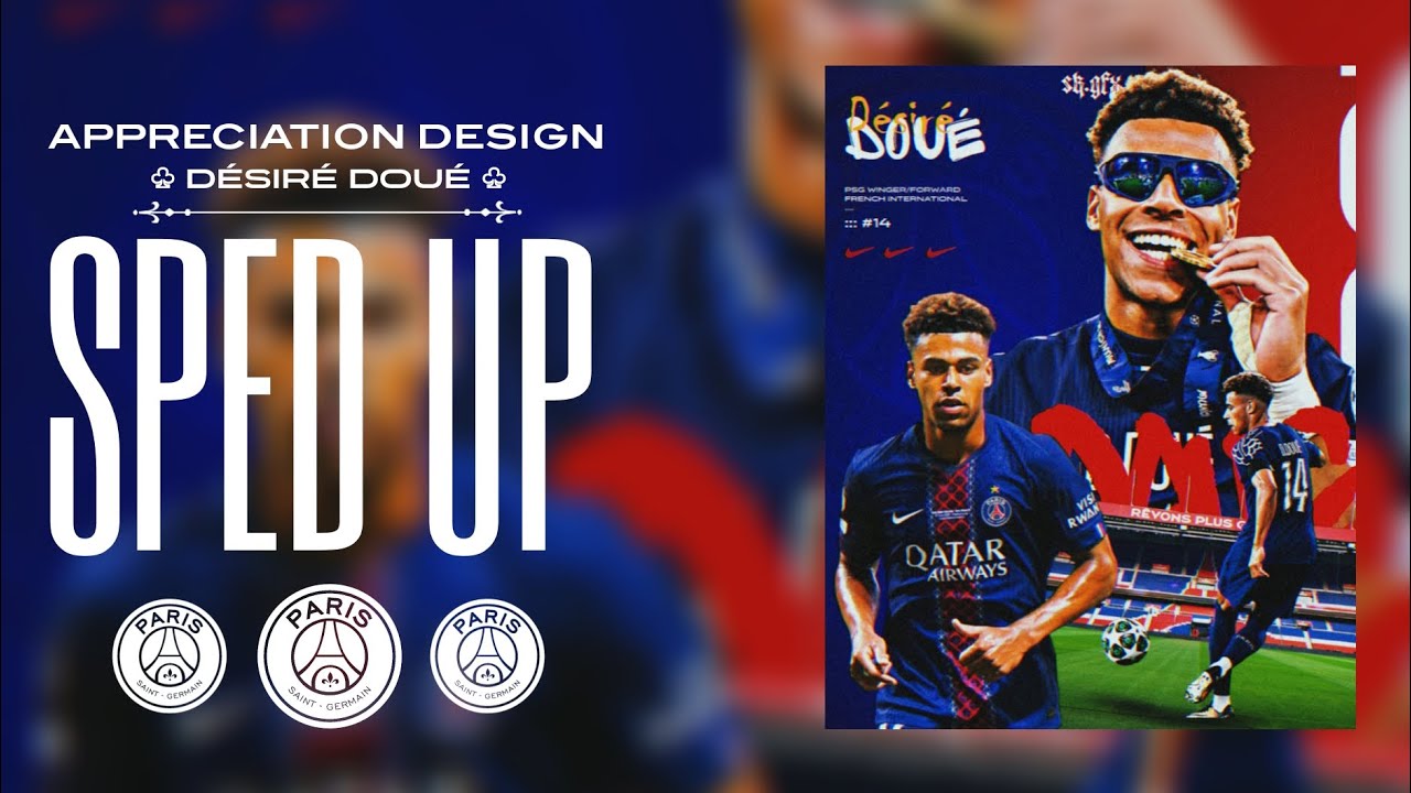 🇫🇷 | Désiré Doué Graphic Design // PicsArt Sped Up Tutorial Sports ...