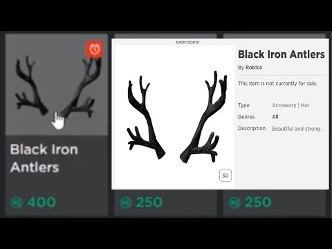 Will the Black Iron Antlers Go Limited? - ROBLOX MEMORIAL DAY SALE 2022 ...