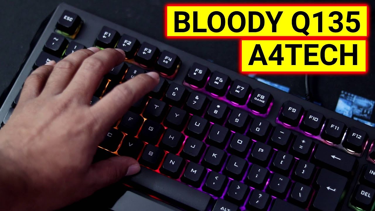 Bloody Keyboard Technology Wallpaper Bloody B135N NEON Membrane Gaming