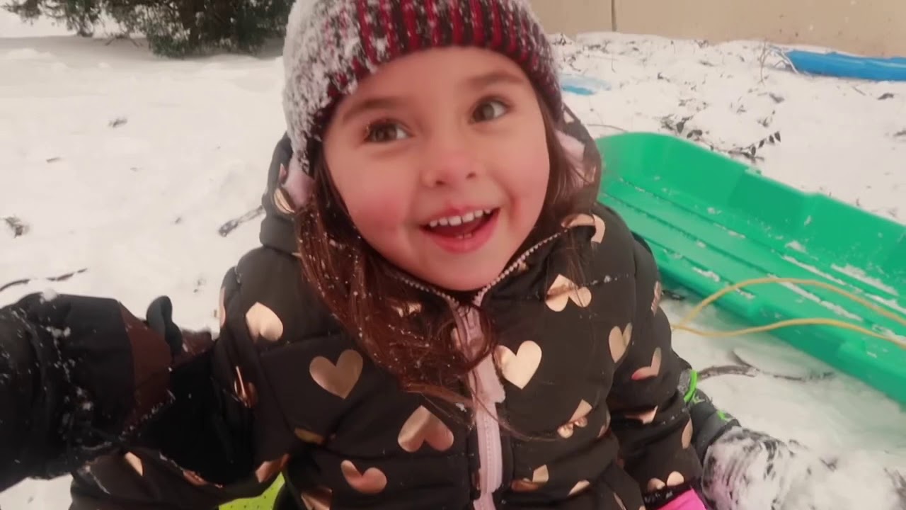 First Time Sledding! - YouTube