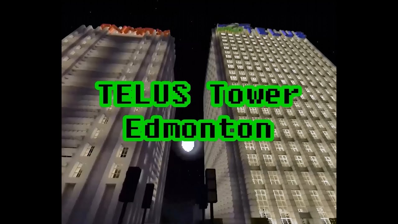 Large Xbox One Minecraft City - Suburbia - Ft. TELUS Tower Edmonton ...