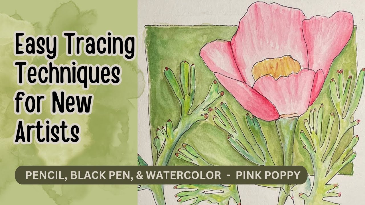 Easy Tracing Techniques for New Artists, Tips for Beginners, Black Pen ...