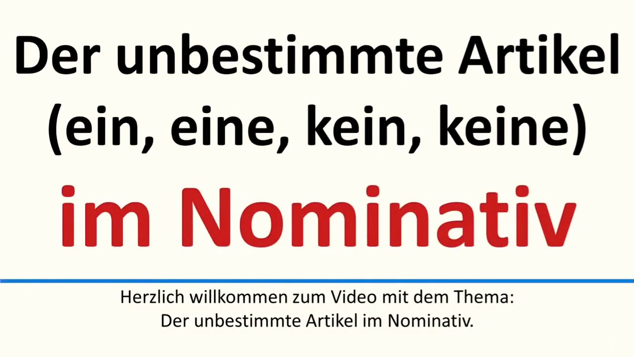 Deutsch lernen A1- ein, eine, kein, keine im Nominativ یادگیری زبانی ...