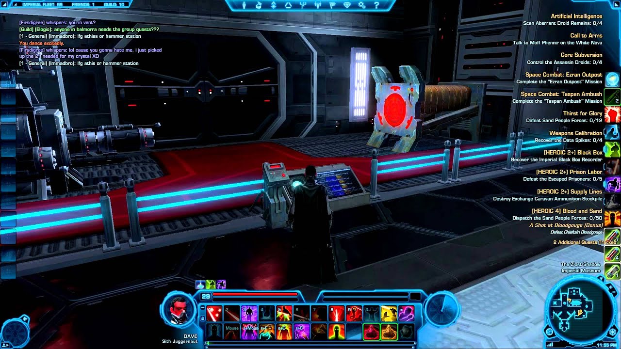 SWTOR - Imperial Fleet Museum (Game footage) - YouTube
