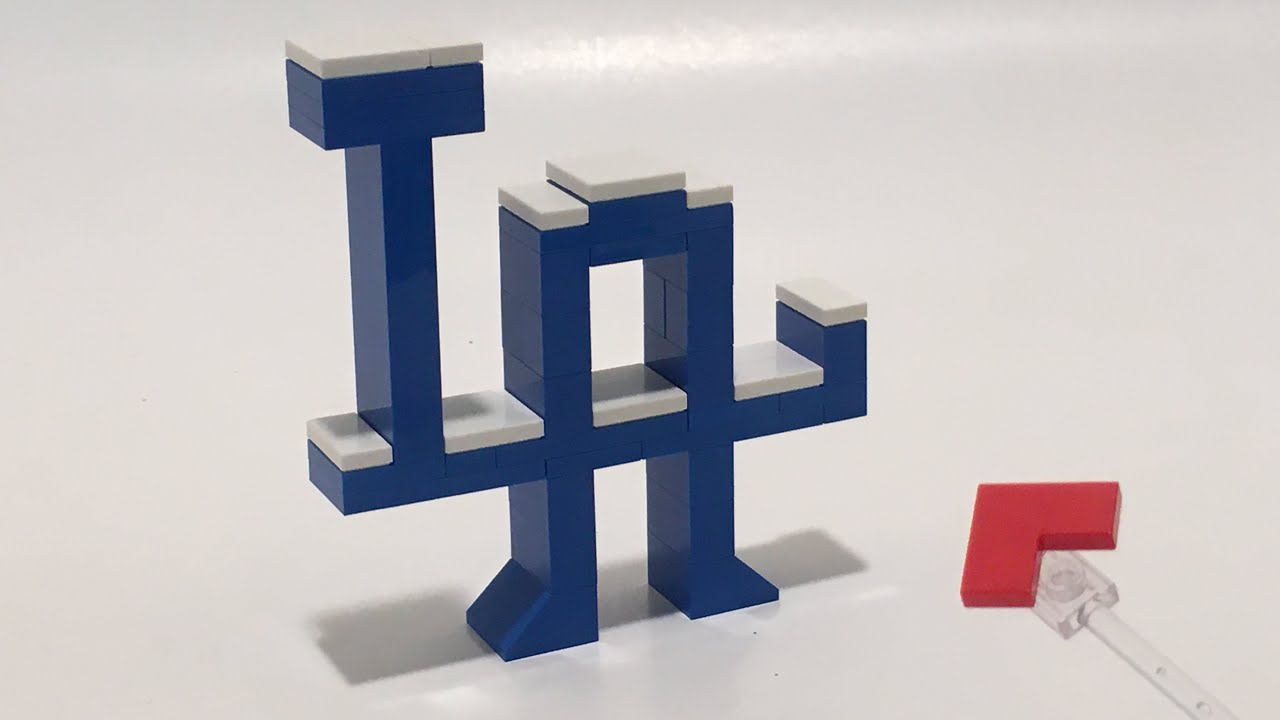 LEGO Los Angeles Dodgers LOGO MOC - YouTube