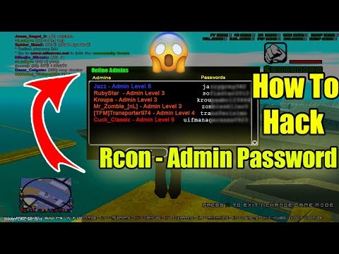 SA MP How To Hack Rcon Password || How To Hack Admin Password | Become To Admin