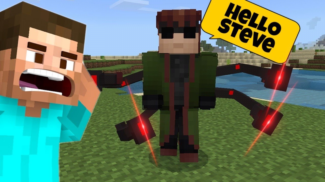 Dr otto Octavius in Minecraft pocket edition - YouTube