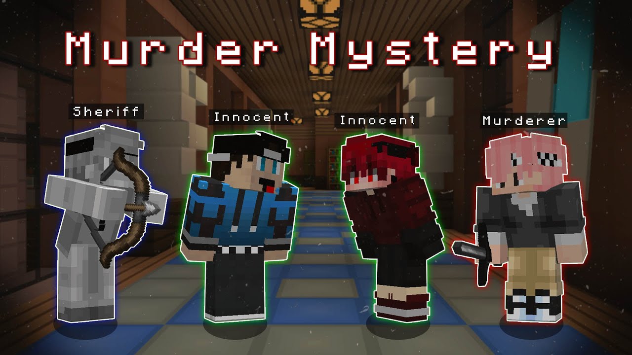 The 4 IDIOTS are back! - Minecraft - (Murder Mystery) - YouTube