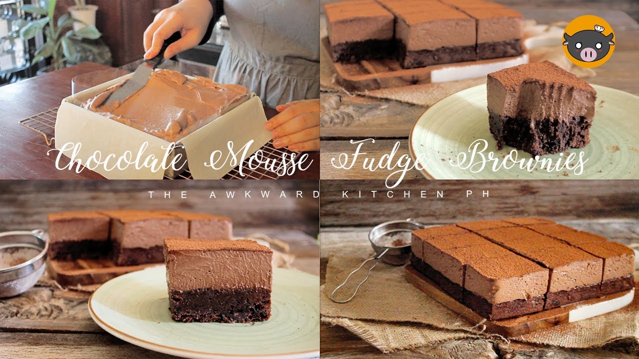 CHOCOLATE MOUSSE FUDGE BROWNIES RECIPE | Filipino | No Talking ...