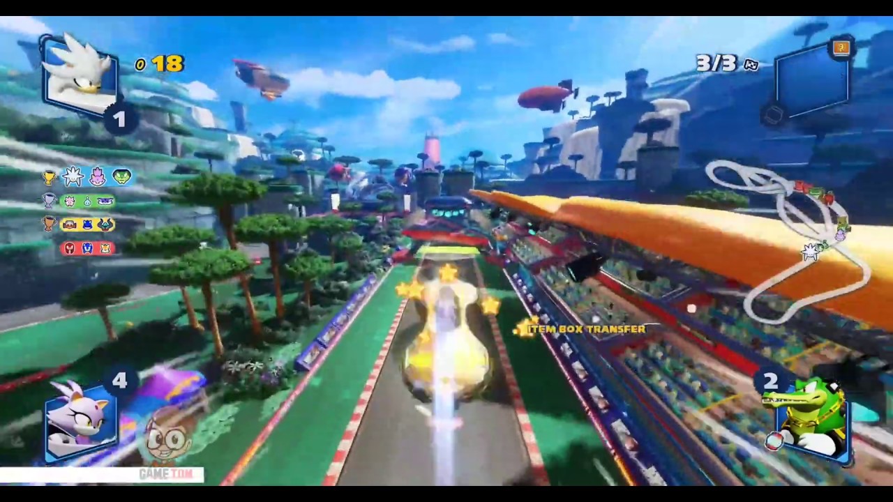 TEAM SONIC RACING SILVER, VECTOR y BLAZE Wisp Circuit PS4 Pro Gameplay ...